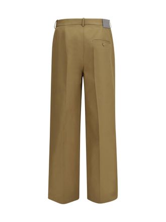 Balenciaga Mens Chino Pants Camel Cotton Trousers