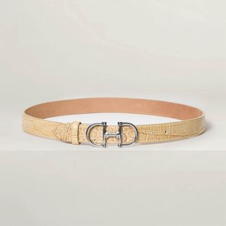 Reptiles House Argenta - Amerikanischer Krokodilgürtel - Beige