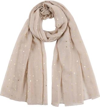 Generic AMDOLE &Eacute;charpe cadeau pour femme, ch&acirc;le, ch&acirc;le doux et l&eacute;ger, imprim&eacute; floral, ch&acirc;le cadeau, ch&acirc;le en flanelle, chaussettes pour femme, beige, taille u