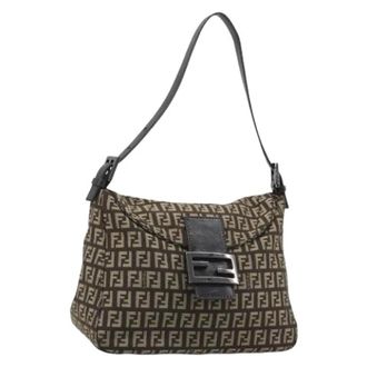 Fendi Sac bandouli&egrave;re Zucchino Canvas Pre-owned - Femme - Pre-owned - Brun - Taille: ONE Size