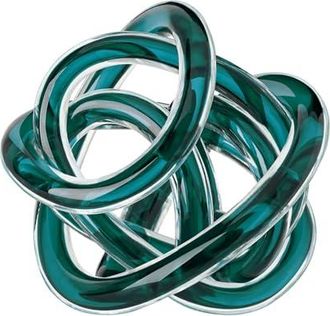 Torre & Tagus Orbit mundgeblasene Glas-Skulptur mit Unendlichkeitsknoten, 7,6 cm, Glaskunst, Deko-Kugel für Heimdekoration, Kleiner Tafelaufsatz, Tischdekoration fü