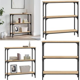 vidaXL Konsolentisch Sonoma-Eiche 75x22,5x75 cm Holzwerkstoff - Konsolentisch - Flurtisch - Couchtisch - Sideboard - Wohnzimmerstil - Home & Living