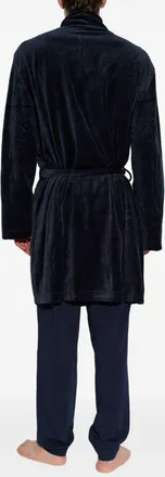 Emporio Armani Velvet Robe - Navy