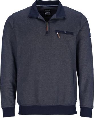 Hajo Sweatshirt in l&auml;ngs verlaufender Zweitonoptik - Stay Fresh-Qualit&auml;t