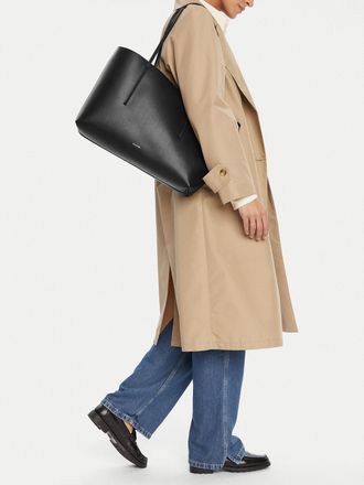 Calvin Klein Handtasche Calvin Klein Foil Logo Tote W/Pouch LV04F3274G Schwarz