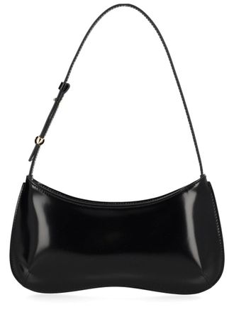 Jacquemus Womens Shoulder Bag Bisou Black Calf Leather
