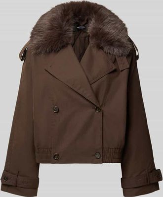 Gina Tricot Regular Fit Jacke mit Kunstpelz