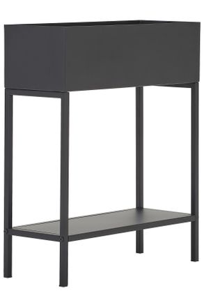 Landscape Blumenständer, Schwarz, Metall, 50x60x20 cm, Bsci, Wohnzimmer, Wohnzimmertische, Blumenständer