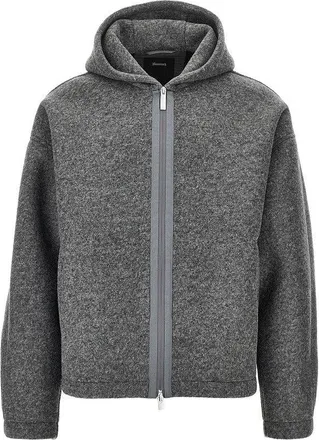 Herno Wool-blend cloth blouson jacket Man S
