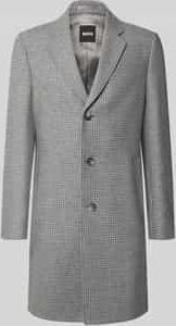 HUGO BOSS Regular Fit Wollmantel mit Allover-Muster Modell H-Hyde-Bib-E-264