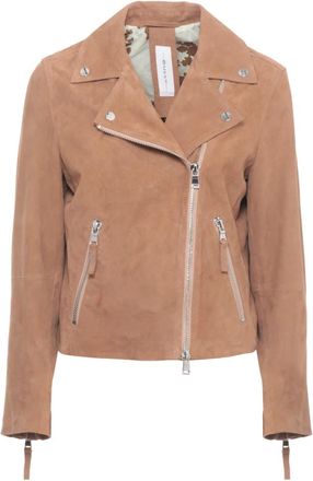 Bully Femme, Vestes, Brun, Taille: 48 FR Leather Vestes