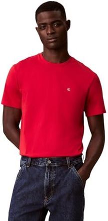 Calvin Klein SS Classic Monogram Tee LV04RD254G T-Shirts pour Homme, Rouge (ru&eacute;e dadr&eacute;naline), XL, Rouge (ru&eacute;e dadr&eacute;naline), XL