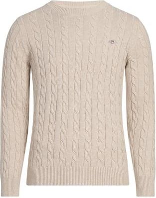 GANT Pull en maille torsad&eacute;e en coton