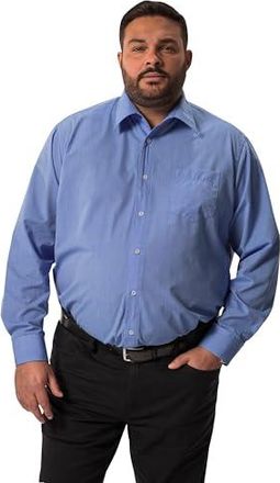 Men Plus Hommes Chemise de Ville Men+, mati&egrave;re Easycare, col Ajustable et Coupe Comfort Fit - Jusquau 8 XL Bleu Clair 7XL 830757700-7XL
