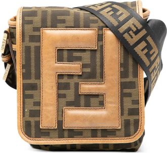 Fendi mini sac à bandoulière FF Zucca (2010-2025) - Marron