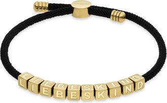 Liebeskind BERLIN Bracelet - Elegantes Armband aus poliertem Edelstahl - IP Gold - Verstellbar bis 21 cm - wasserfest & hautfreundlich