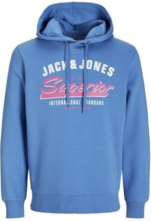 Jack & Jones Jjelogo Noos Sweat à Capuche à 2 col 24/25 Sweatshirt, Côte Pacifique, S Homme