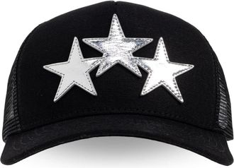 Amiri Homme, Accessoires, Noir, Taille: ONE Size 3 Star Metallic Trucker Hat