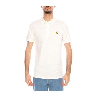 Lyle & Scott Feines Slub-Polohemd - - Tops - Herren - Wei&szlig; - M