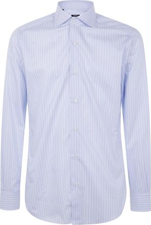 Barba Homme, Chemises, Bleu, Taille: 2XL Chemise &agrave; rayures pour hommes