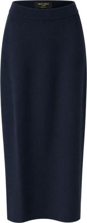 Gran Sasso Jupe Midi en Jersey - Femme - Jupes - Bleu - Taille: 42 FR