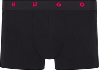 HUGO BOSS Herren Trunks blau Baumwolle unifarben