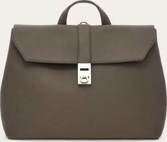 Ferragamo Herren 3-in-1-Tasche mit Hug Schnalle Grau