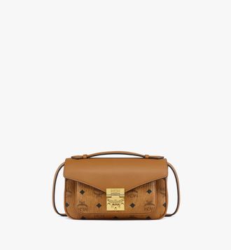 MCM Tracy Umh&auml;ngetasche in Visetos COGNAC OTHER