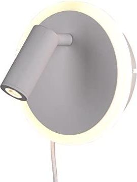 Trio Leuchten LED Wandleuchte Jordan 229210231, Metall Weiß matt, inkl. 5 Watt + 2 Watt LED