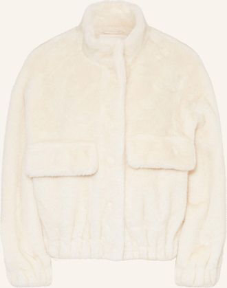 BA&SH Ba&Sh Kunstfell-Jacke Paros weiss