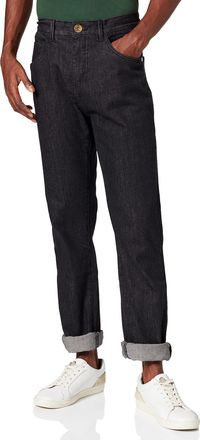 Southpole Herren Turn Up Denim Black Washed, 36