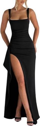 Generic Robe Vintage Ann&eacute;es 50 Femme Retro Glamour Pin-Up Chic Et Elegant Robes sans Manche Polka Dot Ann&eacute;e 60 Swing Casual Dress De F&ecirc;te C&eacute;r&eacute;monie Cocktail R