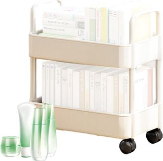 Generic Rolling Storage Cart Multi-Wier Stolving Unit - mobiler Organizer mit Rädern, abnehmbares Design für Enge Räume | Langlebiges tragbares für die Küche 