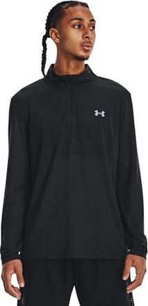Under Armour Hommes Seamless Stride 1/4 Zip V&ecirc;tements De Course Haut Manches Longues Black - Noir M