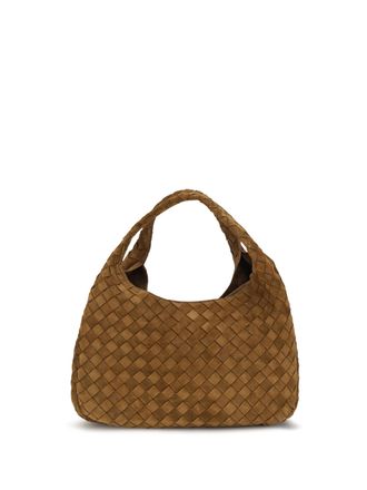 Bottega Veneta Campana Suede Shoulder Bag - Brown