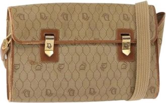 Dior Sac bandouli&egrave;re vintage en toile Pre-owned - Femme - Pre-owned - Beige - Taille: ONE Size