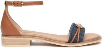Nero Giardini Femme, Chaussures, Bleu, Taille: 36 EU Sandales en cuir et tissu denim