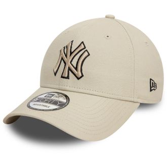 New Era Baseball Cap Team Outline 9Forty New York Yankees Stone Black