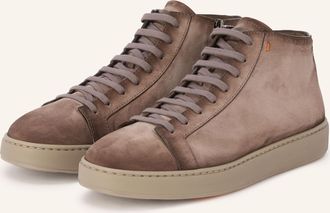 Santoni High-Top-Sneaker Dump beige