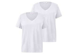 s.Oliver T-Shirt Basic (2-tlg) V-Ausschnitt, kurze &Auml;rmel, 2er Pack