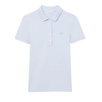 Lacoste Femme, Tops, Bleu, Taille: 40 FR L.12.D Polo Slim Fit Stretch en Mini Piqu&eacute;