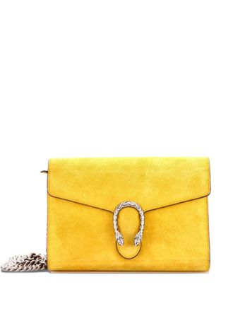 Gucci Dionysus Chain Wallet Suede Small crossbody bag - Jaune