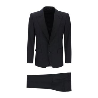 Dolce & Gabbana Eleganter Anzug f&uuml;r M&auml;nner - - Suits - Herren - Schwarzk - XL