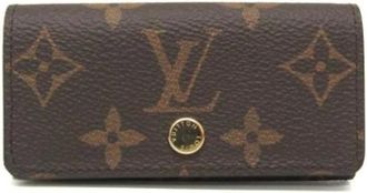 Louis Vuitton unisex, Pre-owned, Brun, Taille: ONE Size Porte-cl&eacute;s en toile Pre-owned