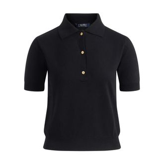 Max Mara Smmpomposa Polo - - Tops - Damen - Schwarzk - XL