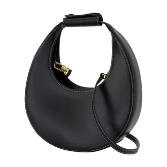 Staud Womens Calfskin Leather Mini Bag Black