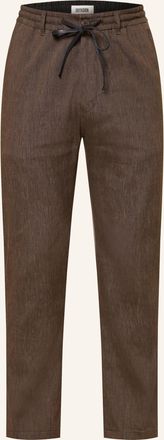 Drykorn Drykorn Hose Deger Im Jogging-Stil Regular Fit Mit Leinen braun