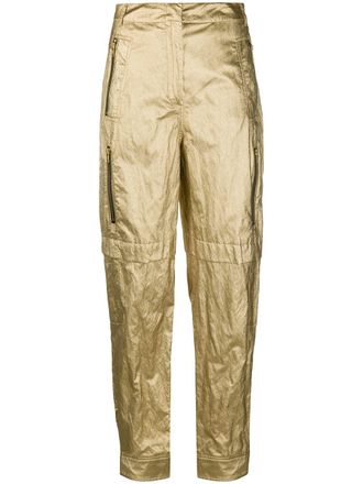 Philosophy di Lorenzo Serafini Hose im Metallic-Look - Gold