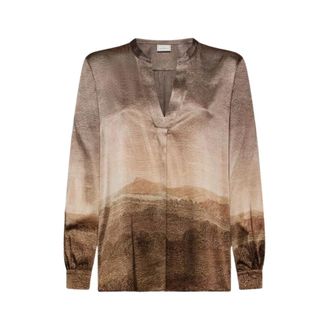 Pierre-Louis Mascia Femme, Blouses et Chemises, Beige, Taille: 40 FR Adastrgum Chemise &agrave; manches longues