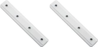 Gardinia Schienenverbinder f&uuml;r Aluminium-Vorhangschiene, 7 mm, 2-l&auml;ufig, Wei&szlig; (Packung mit 2)